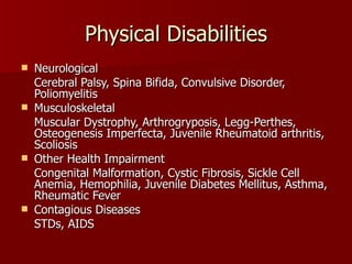 Physical and Health Impairment | PPT