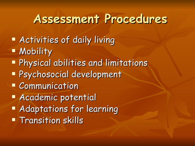 Physical and Health Impairment | PPT