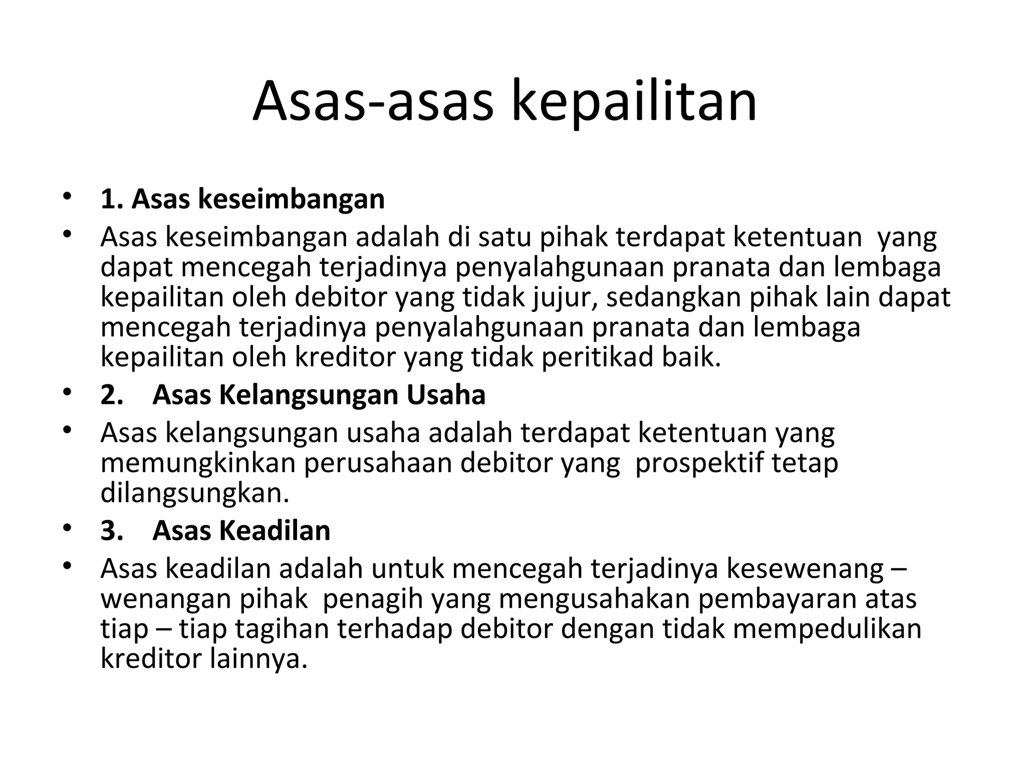 Hukum Kepailitan | PPT