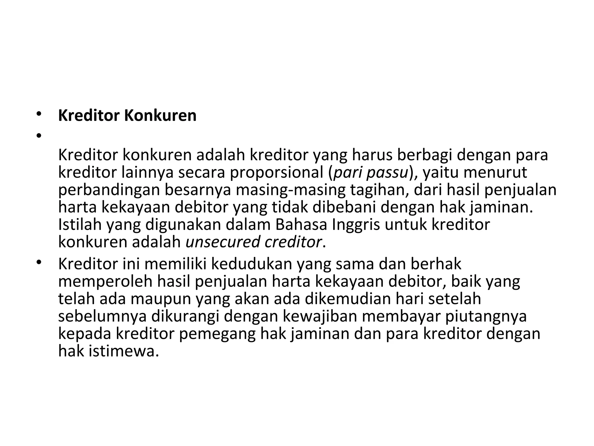 Hukum Kepailitan | PPT