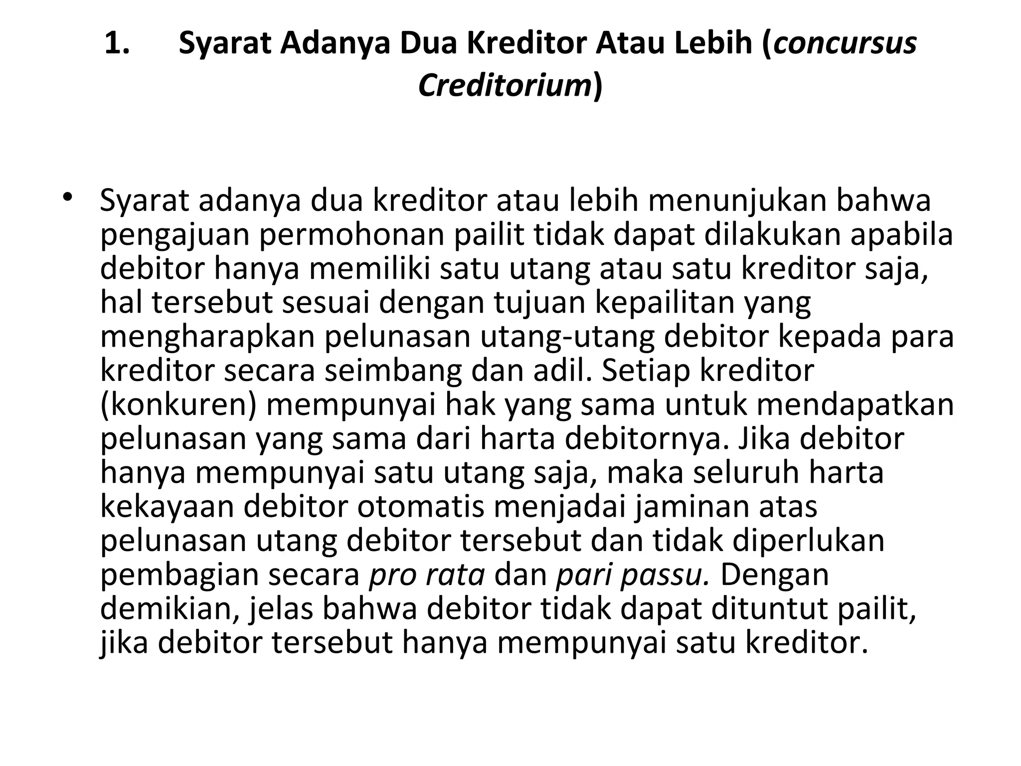 Hukum Kepailitan | PPT