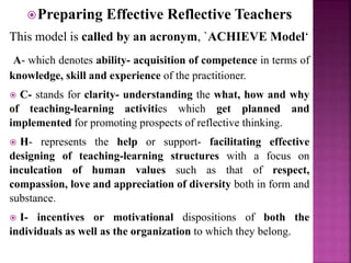 Philosophical inquiry and Reflective Teaching | PPTX