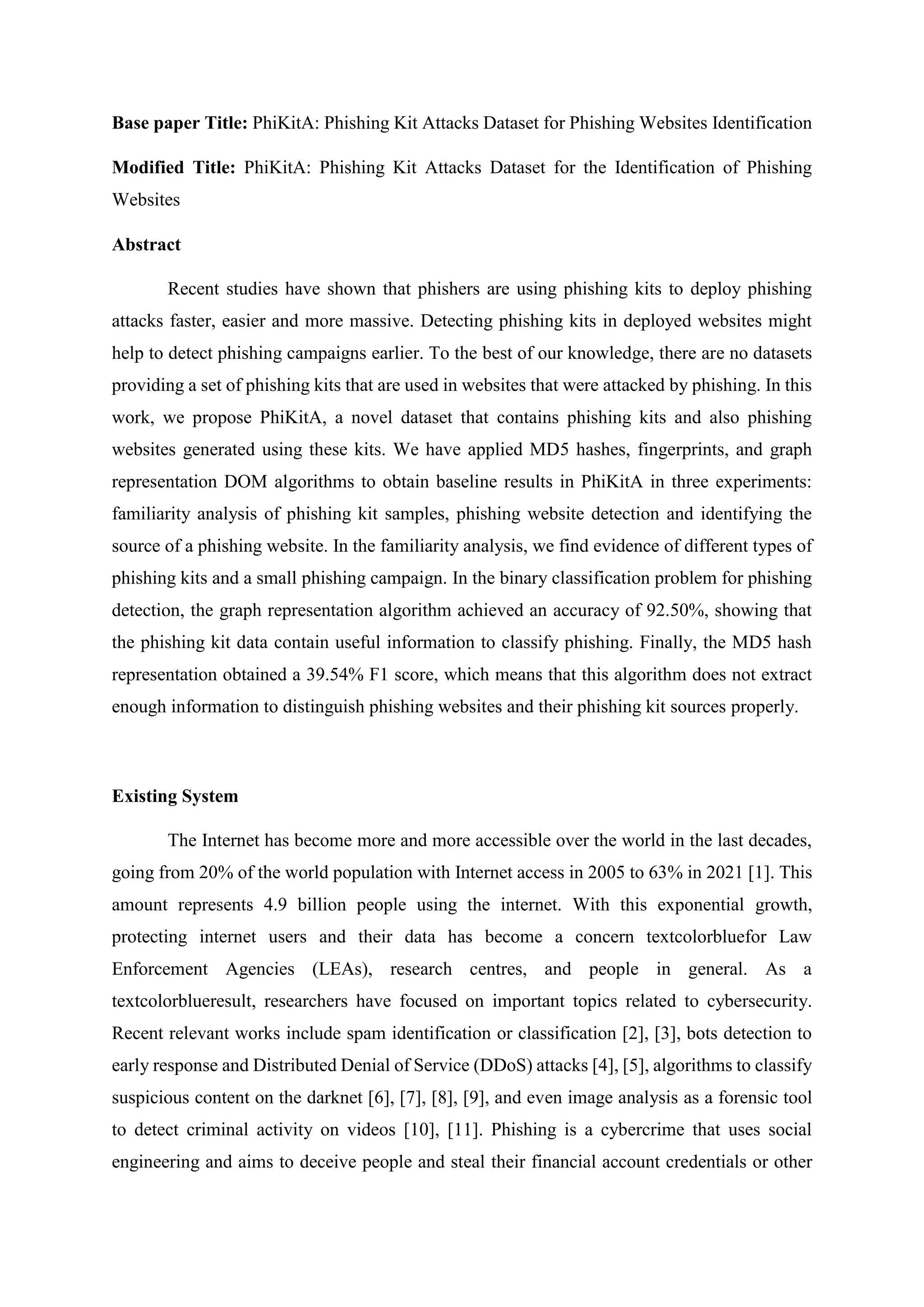 PhiKitA Phishing Kit Attacks Dataset for Phishing Websites ...