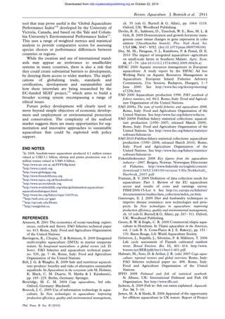 Aquaculture: global status and trends | PDF