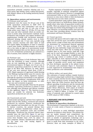 Aquaculture: global status and trends | PDF