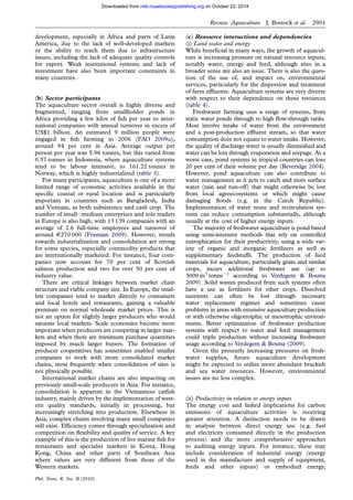 Aquaculture: global status and trends | PDF