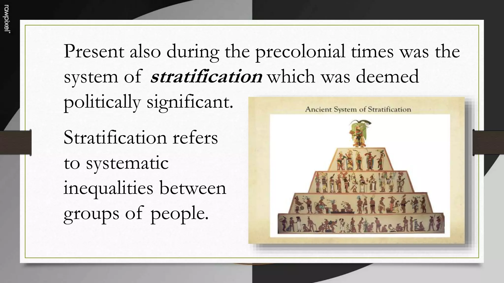 Phil. Politics Precolonial and Spanish Period presentation ppt | PPTX
