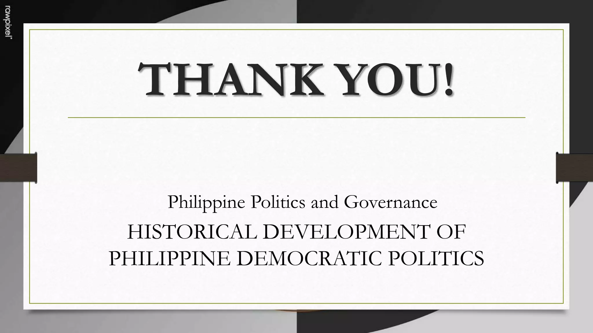 Phil. Politics Precolonial and Spanish Period presentation ppt | PPTX