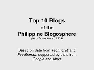 Phil Blogosphere | PPT