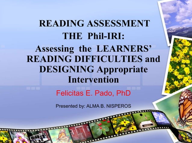 Phil-IRI-SLIDE.ppt | Standardized Testing | Educational Assessment