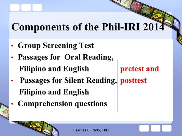 Phil-IRI-SLIDE.ppt | Standardized Testing | Educational Assessment