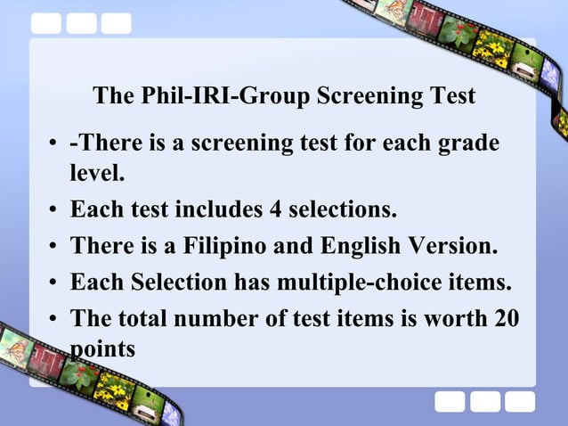 Phil-IRI-SLIDE.ppt | Standardized Testing | Educational Assessment