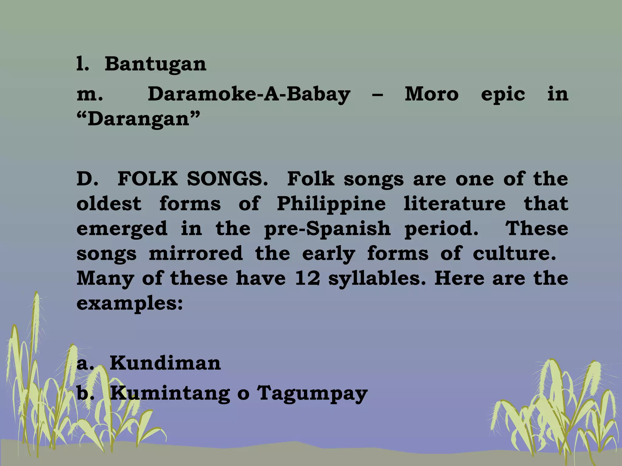The Philippine Literature | PPT