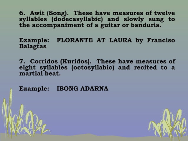 The Philippine Literature | PPT | Poetry | Books and Literature