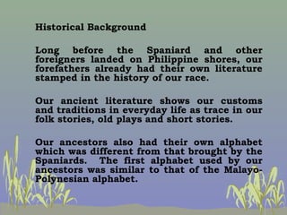 The Philippine Literature | PPT