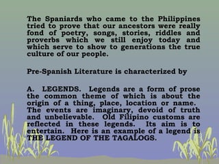 The Philippine Literature | PPT