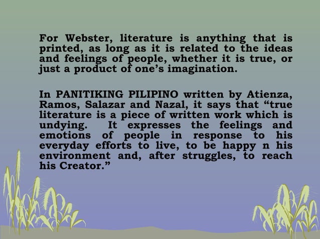 The Philippine Literature | PPT | Poetry | Books and Literature