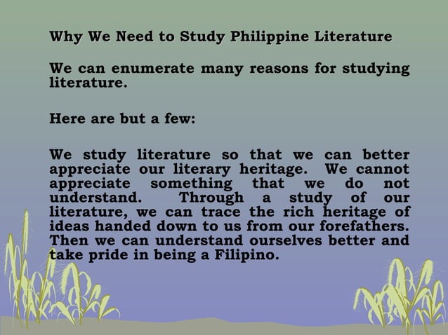 The Philippine Literature | PPT | Poetry | Books and Literature
