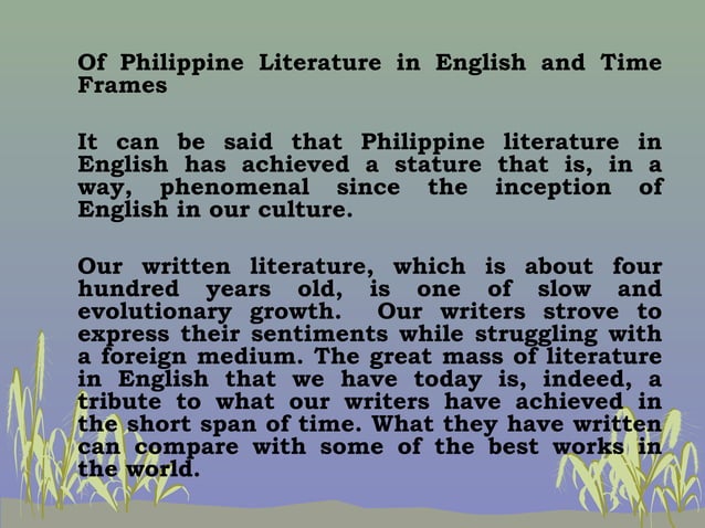 The Philippine Literature | PPT | Poetry | Books and Literature