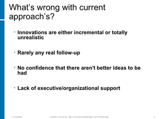 Phil McKinney - On Killer Innovation | PPT