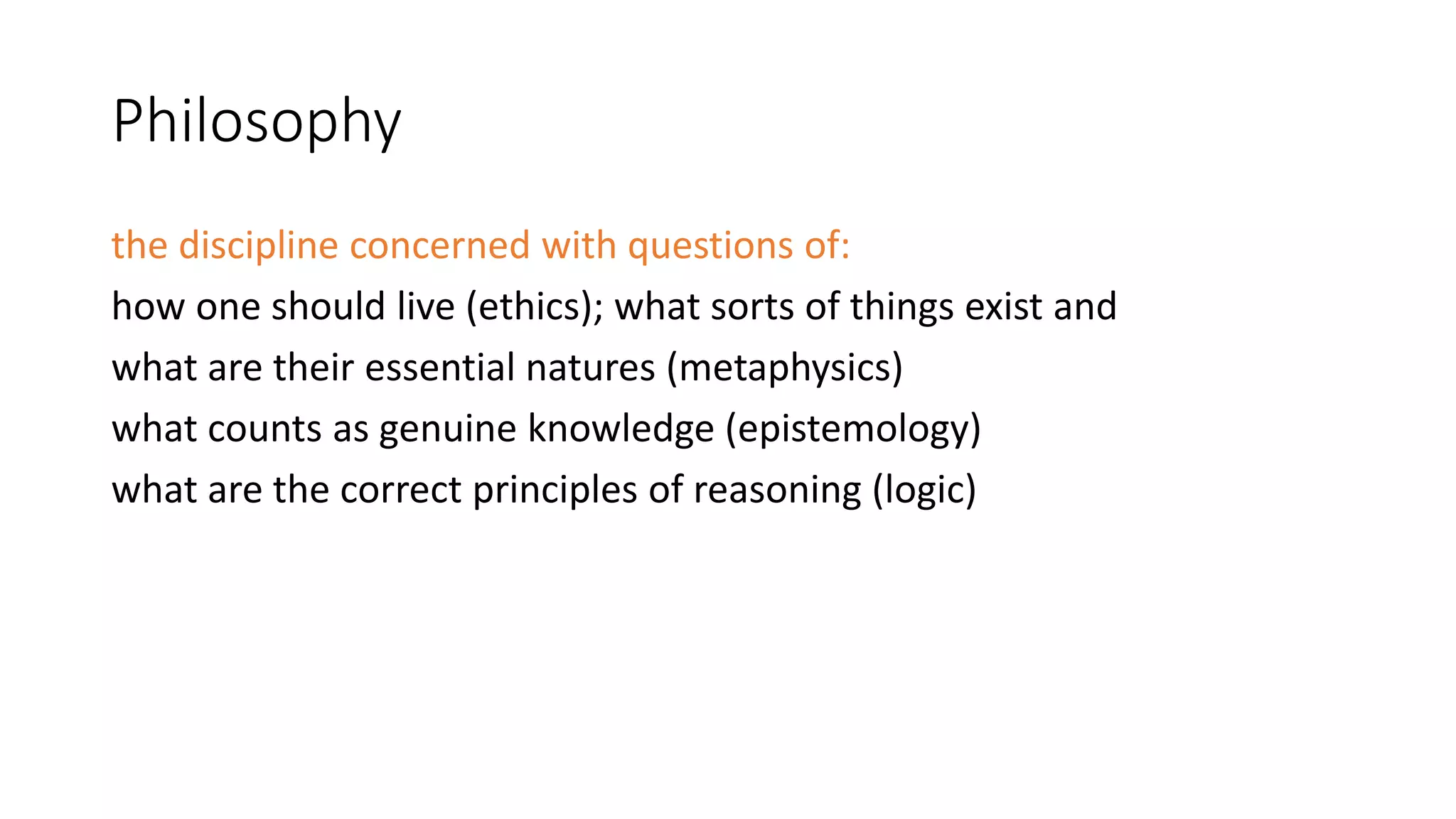 introduction to philosophy | PPTX