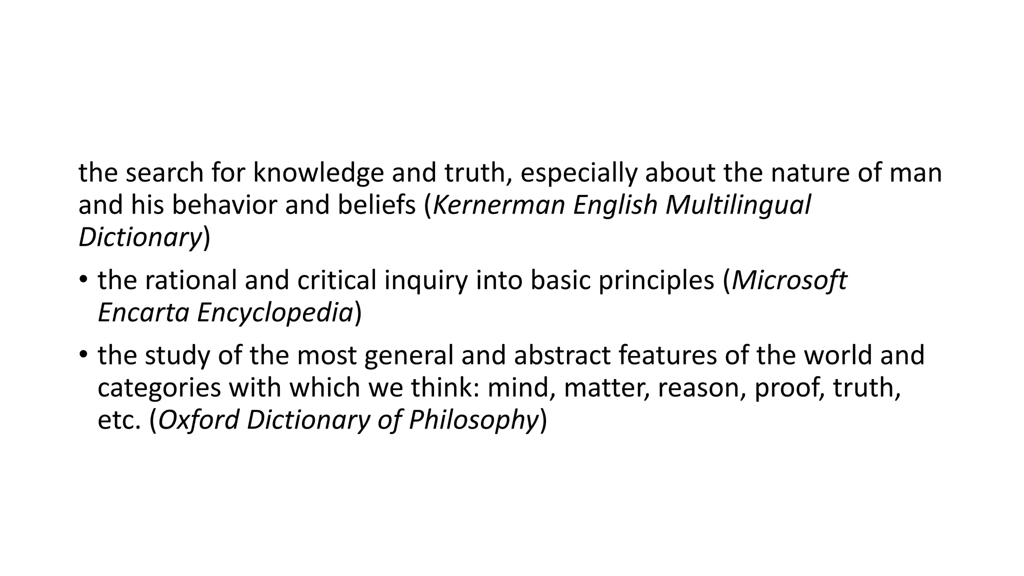 Introduction To Philosophy Pptx