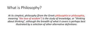 introduction to philosophy | PPTX