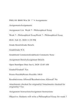 PHIL101 B008 Win 20 ! # AssignmentsAssignmentsAssignmen.docx