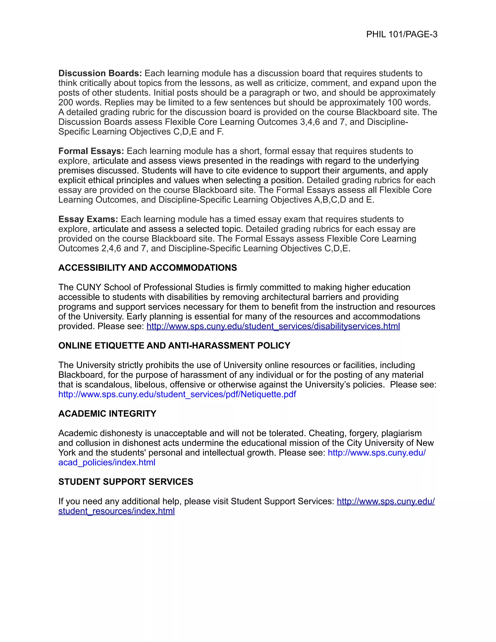 Phil101 Syllabus for CUNY Pathways | PDF