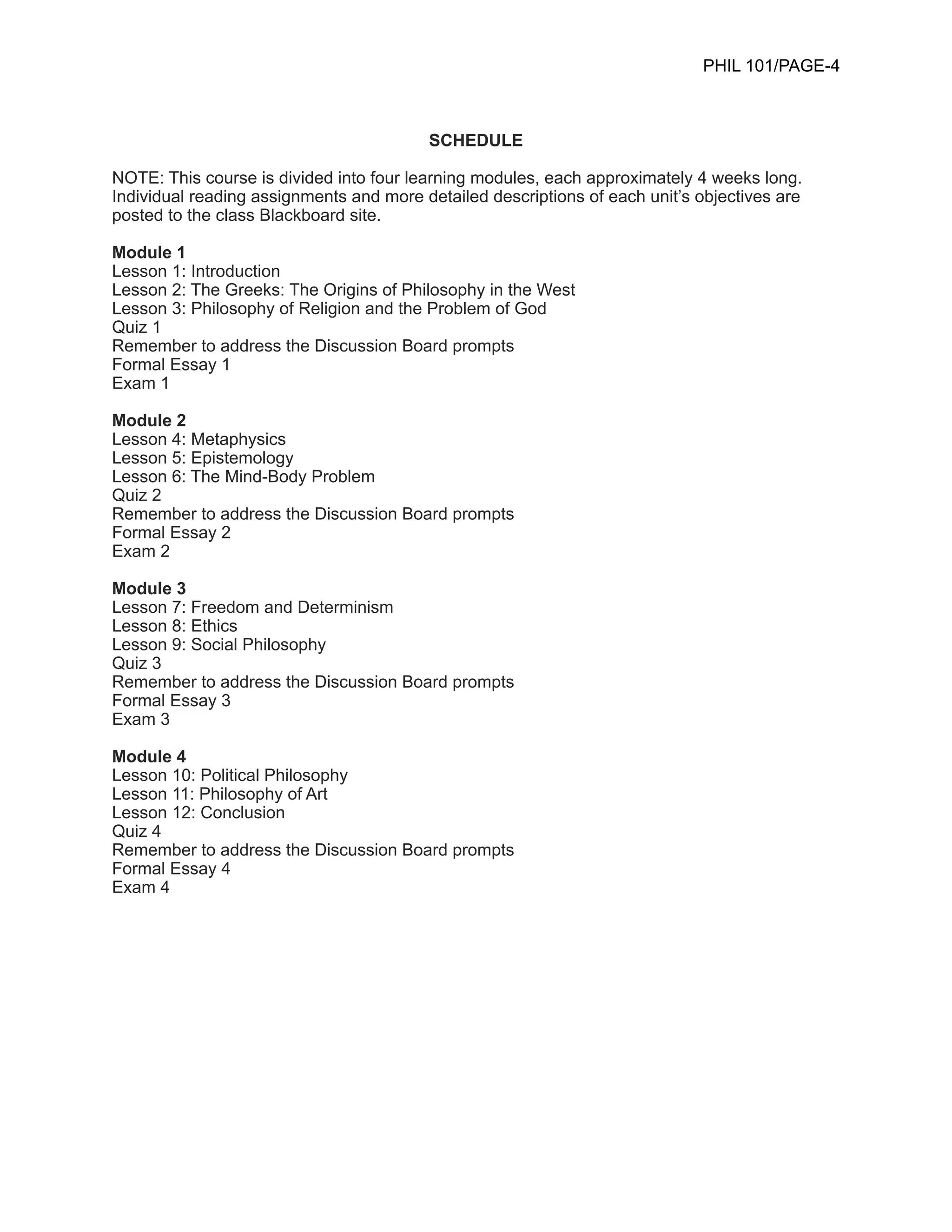 Phil101 Syllabus for CUNY Pathways | PDF