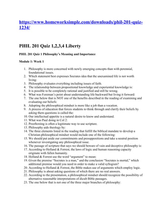 PHIL 201 Quiz 1,2,3,4 Liberty Homeworksimple.docx