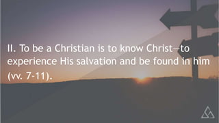 Knowing Christ: The Essence of True Christianity | PPTX