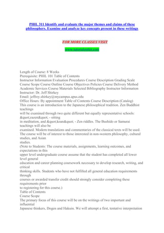 Phil 311 identify and evaluate the major themes and claims of these ...