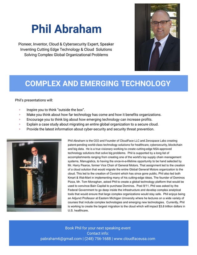 Phil Abraham Speaker Sheet | PDF