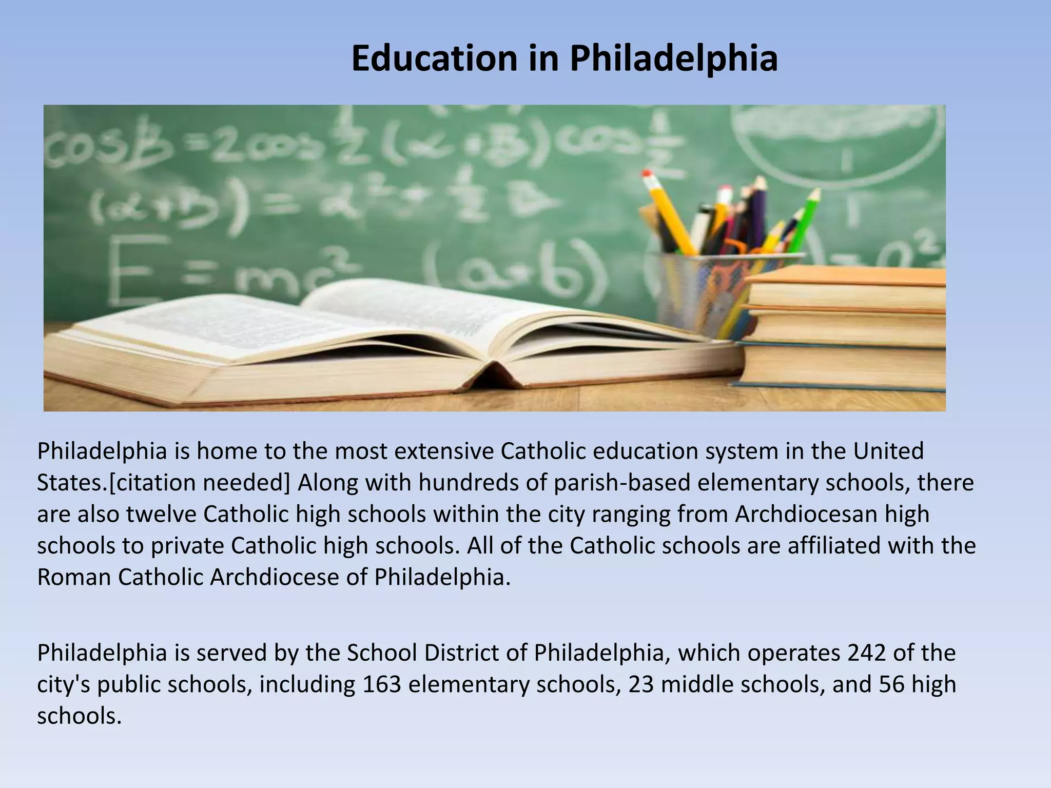Philadelphia Population, Geography and Important facts | PPT