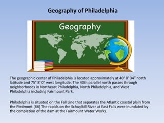 Philadelphia Population, Geography and Important facts | PPT