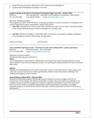 Philani Kweyama's CV | PDF