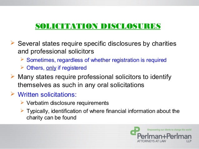 Philanthropy Charitable Solicitation Registration Requirements