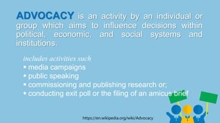 Advocacy, Volunteerism, Philanthropy | PPTX