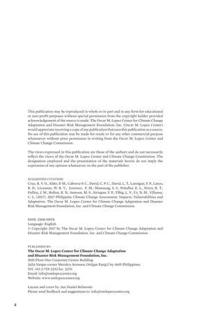 2017 Philippine Climate Change Assessment Working Group 2: Impacts ...