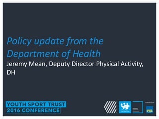 2016 Conference - Unpacking the implications of the new DCMS Sport and ...