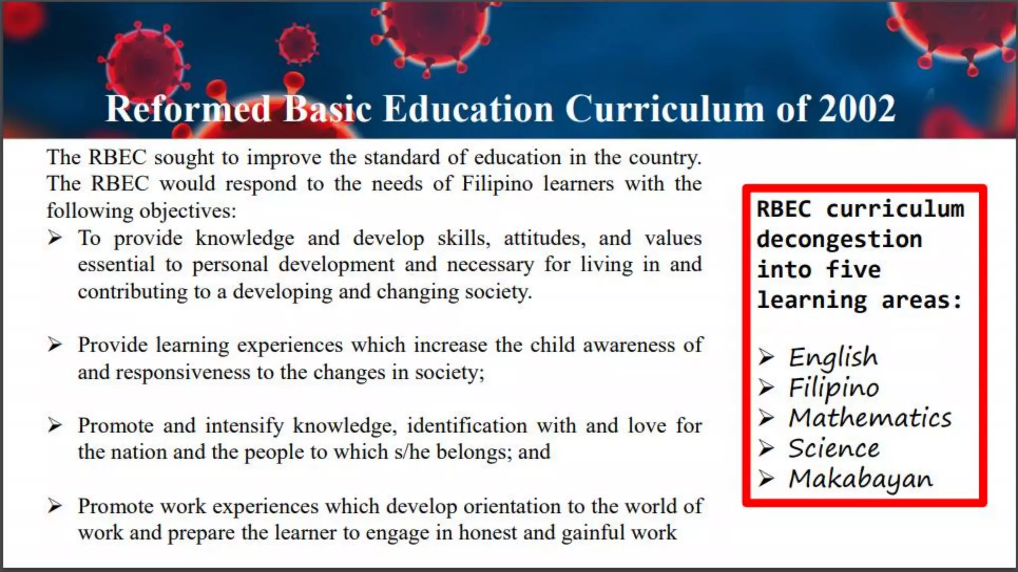 PHILIPPINE CURRICULUM | PPT