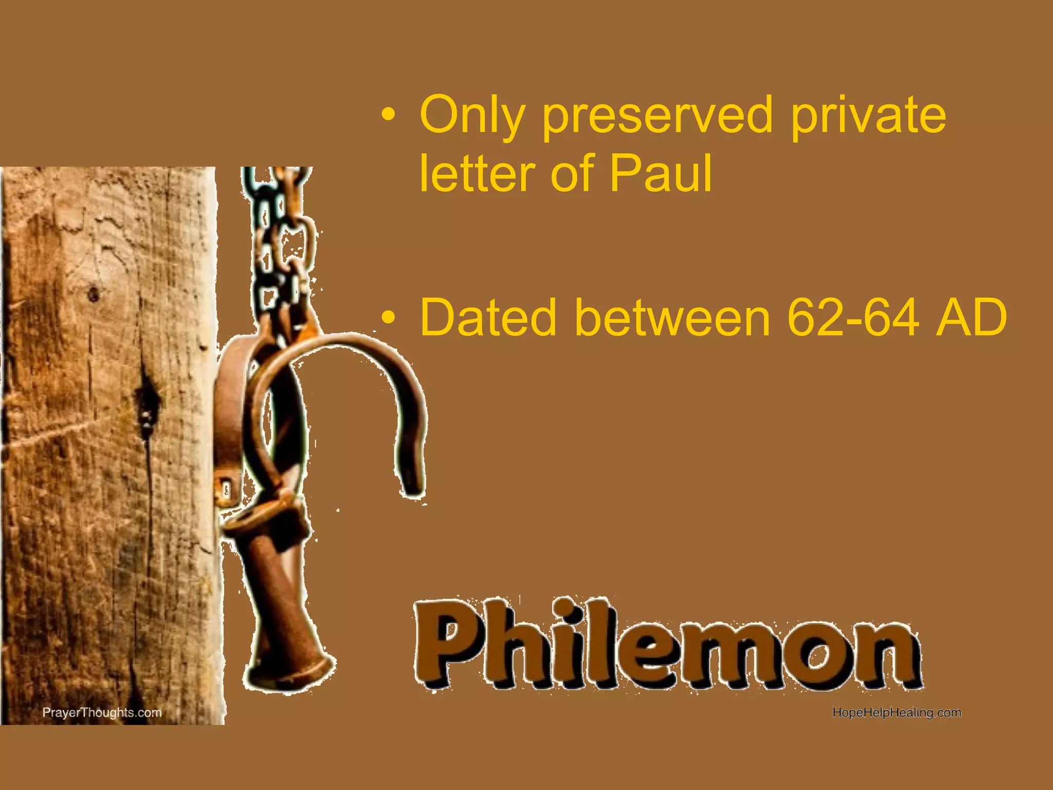 Philemon | PPT