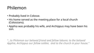 The Epistle to Philemon - An overview.pptx