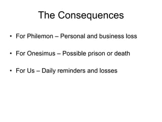 Philemon Forgiveness | PPT