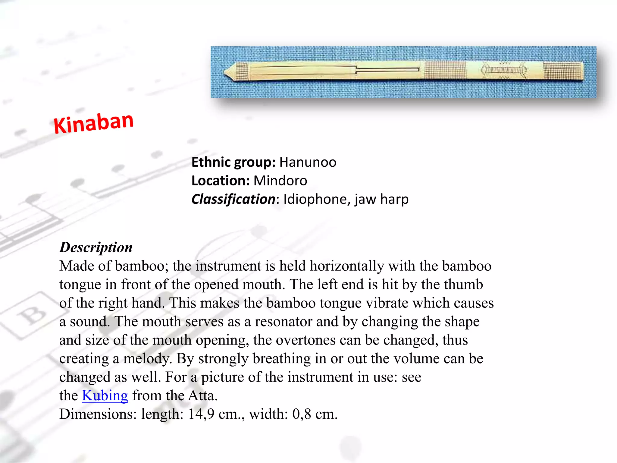 Philippine Ethnic Musical Instruments | PPTX