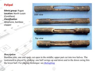 Philippine Ethnic Musical Instruments | PPTX