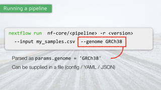 Reproducible bioinformatics workflows with Nextflow and nf-core | PDF