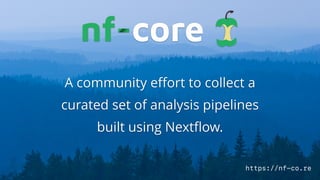 Reproducible bioinformatics workflows with Nextflow and nf-core | PDF