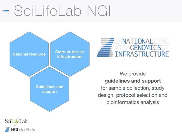 Lecture: NGS at the National Genomics Infrastructure | PDF